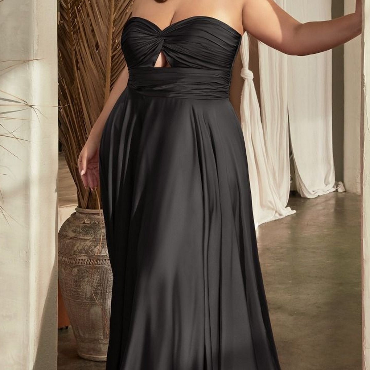 Ladivine 7496C Formal Plus-Size Long Dress