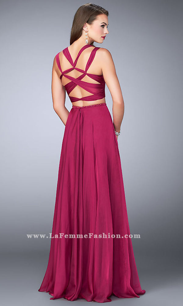 Two Piece Prom Dress with a Sweetheart Neckline